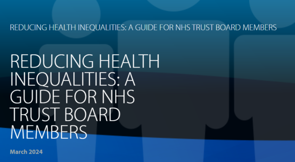 New reducing health inequalities guide for NHS trust boards - Race ...